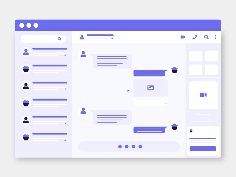 Minimalist Chat Messaging App - Graphics Stocks